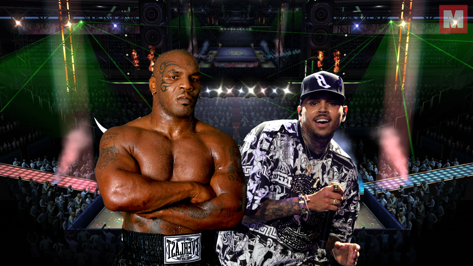 Mike Tyson entrena a Chris Brown para la pelea ante Soulja Boy
