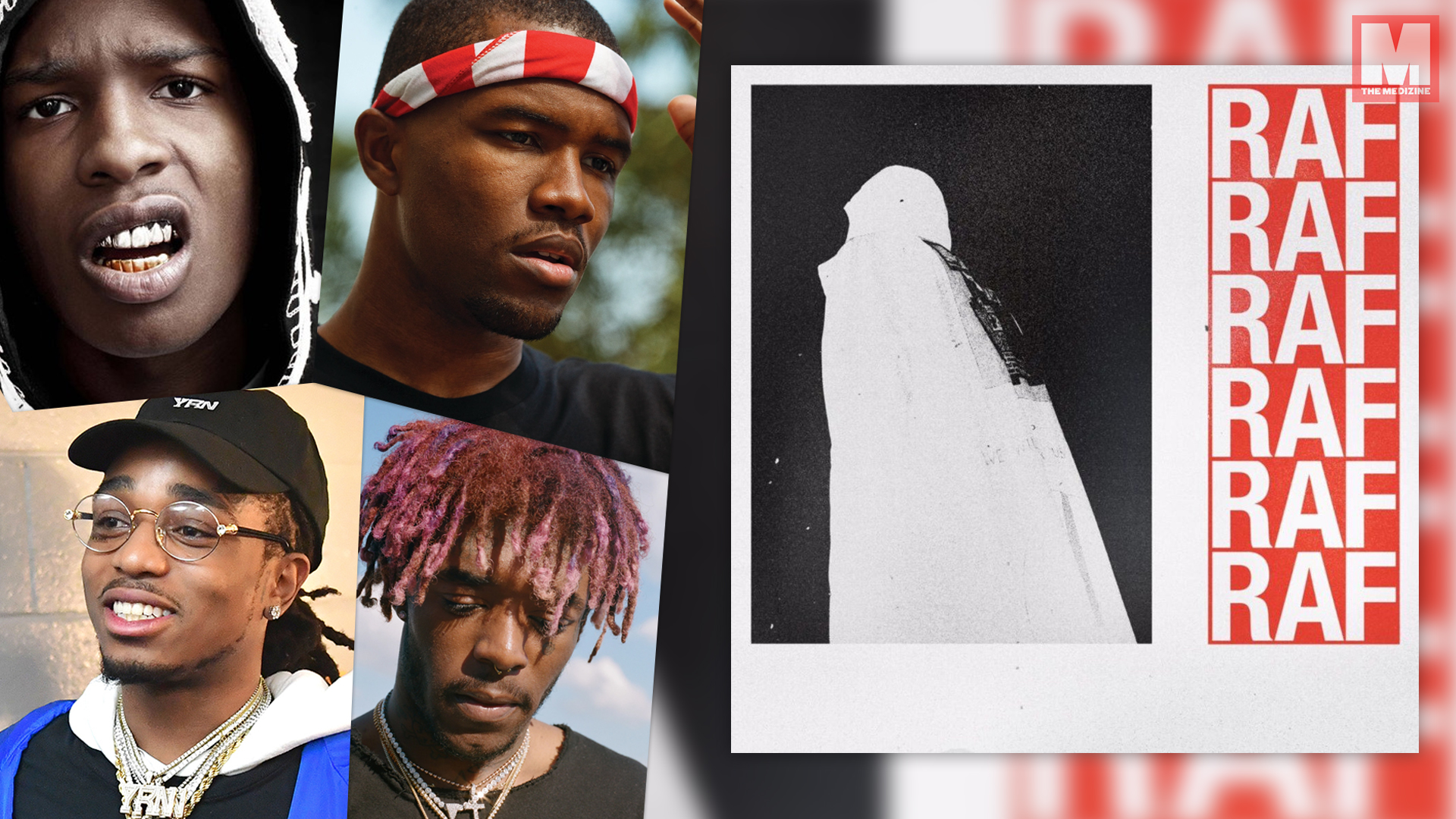 A$AP Rocky, Frank Ocean, Lil Uzi Vert y Quavo lanzan el single ‘RAF’