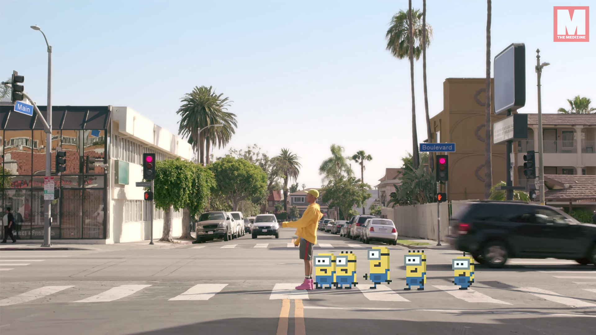 Pharrell se rodea de Minions en el videoclip de ‘Yellow Light’