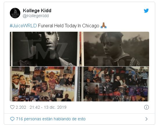 Familia y amigos despiden a Juice WRLD en un íntimo y emotivo funeral