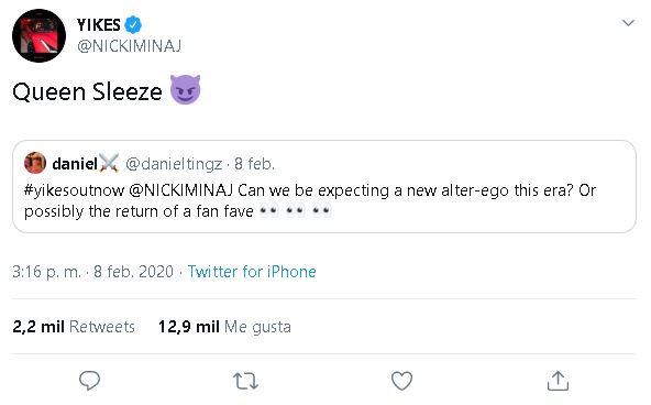 Nicki Minaj anuncia nuevo disco y presenta a Queen Sleeze, su alter ego