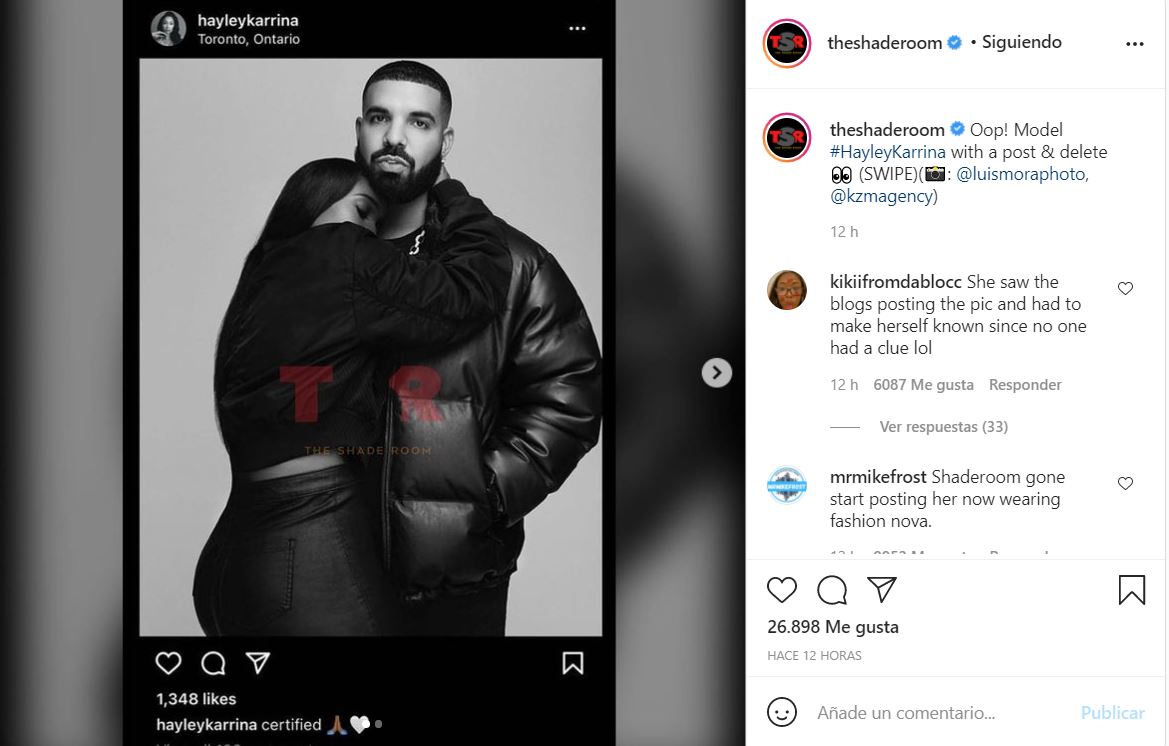 ¿Quién es la nueva novia de Drake? Y no, no es Johanna Leia