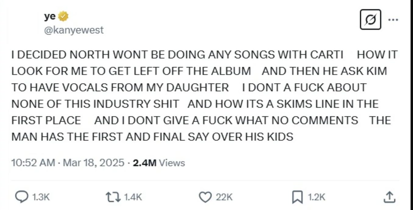 El beef entre Kanye West y Playboi Carti, explicado paso a paso