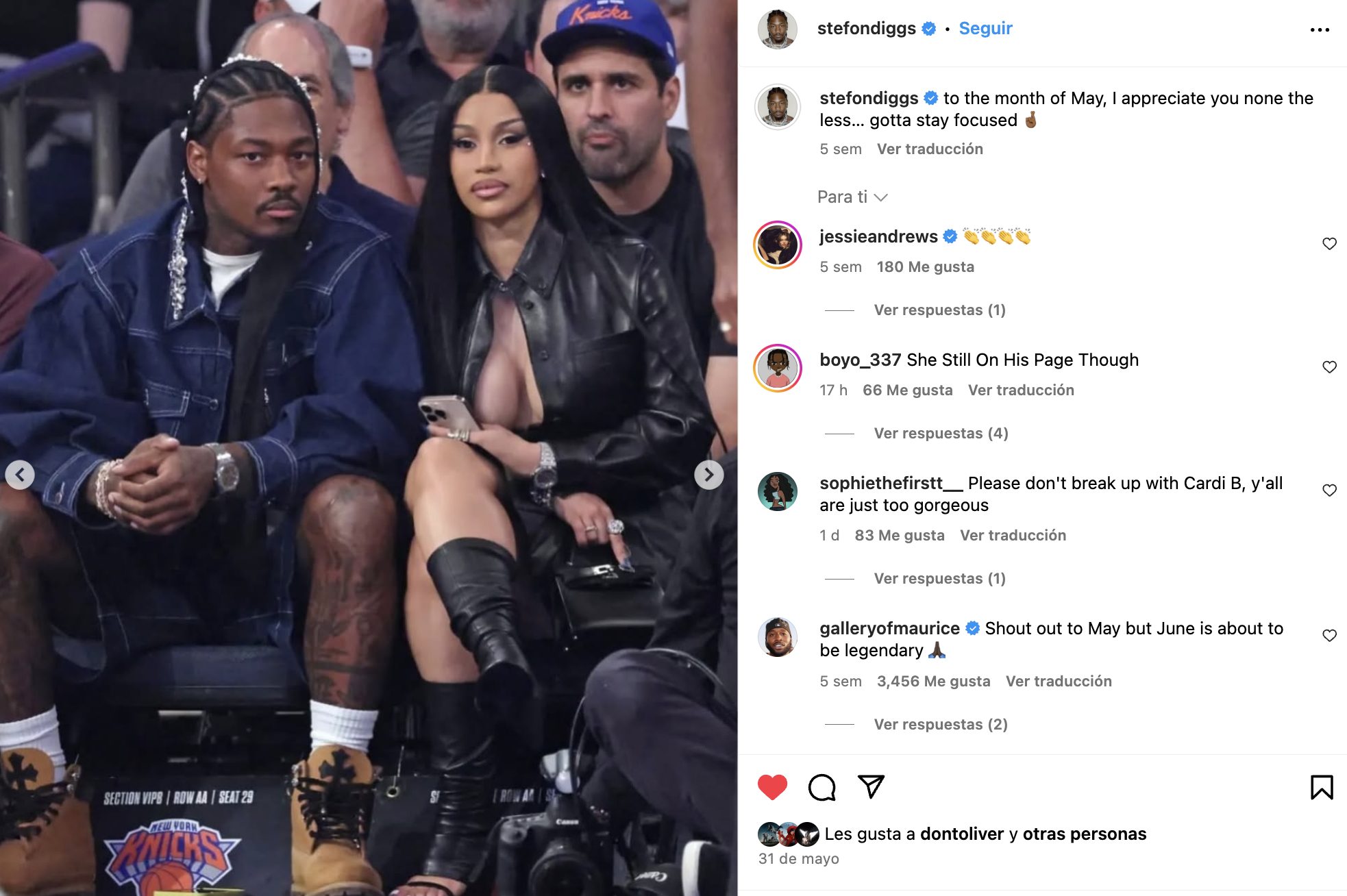 Offset lanza indirectas ante la posible ruptura de Cardi B y Stefon Diggs